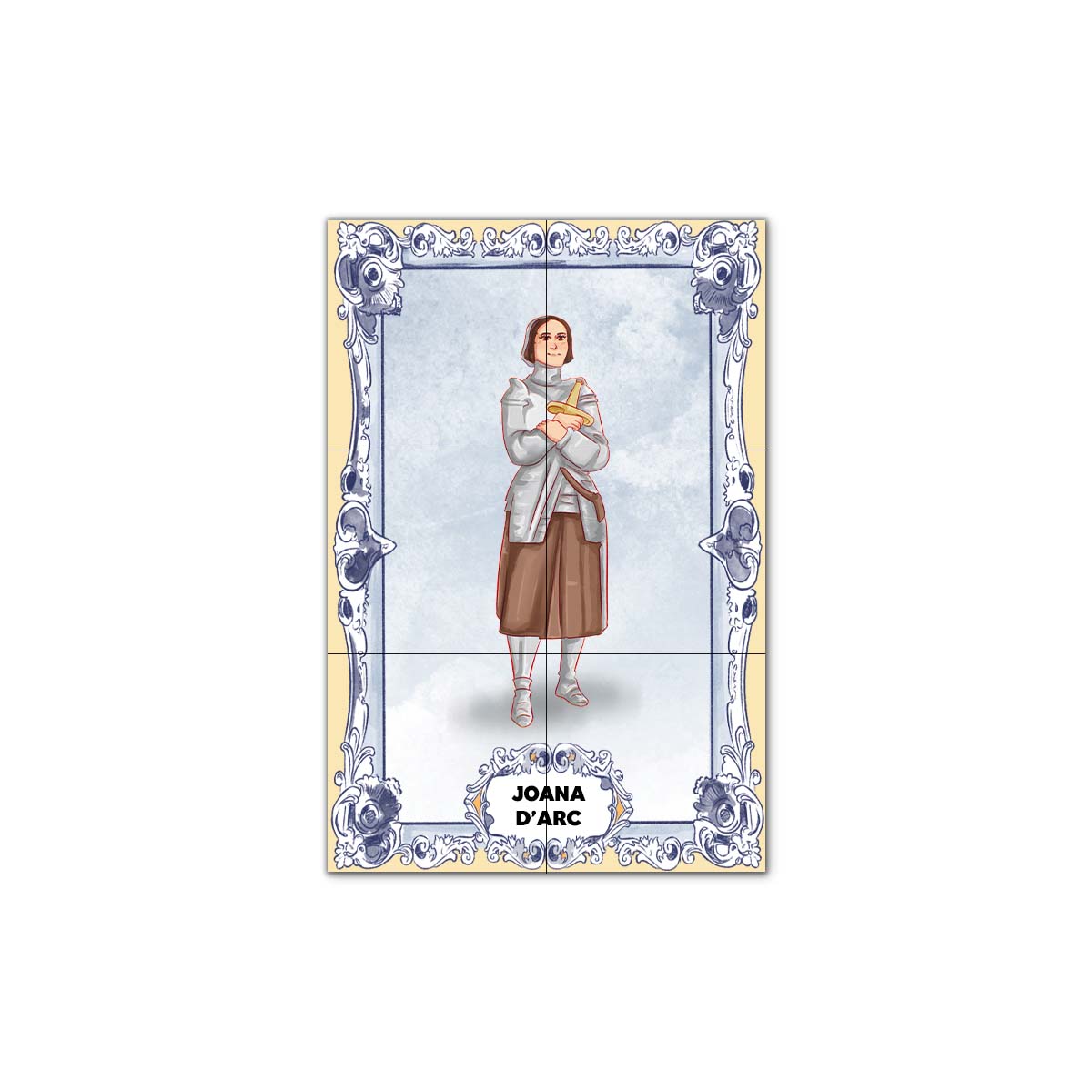 Joan of Arc Tile Panel 30 cm x 45 cm