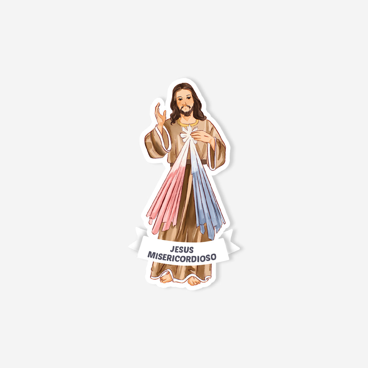 Merciful Jesus Catholic Sticker