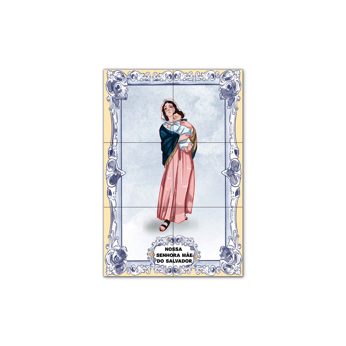 Our Lady Mother of the Savior Tile Panel 30 cm x 45 cm