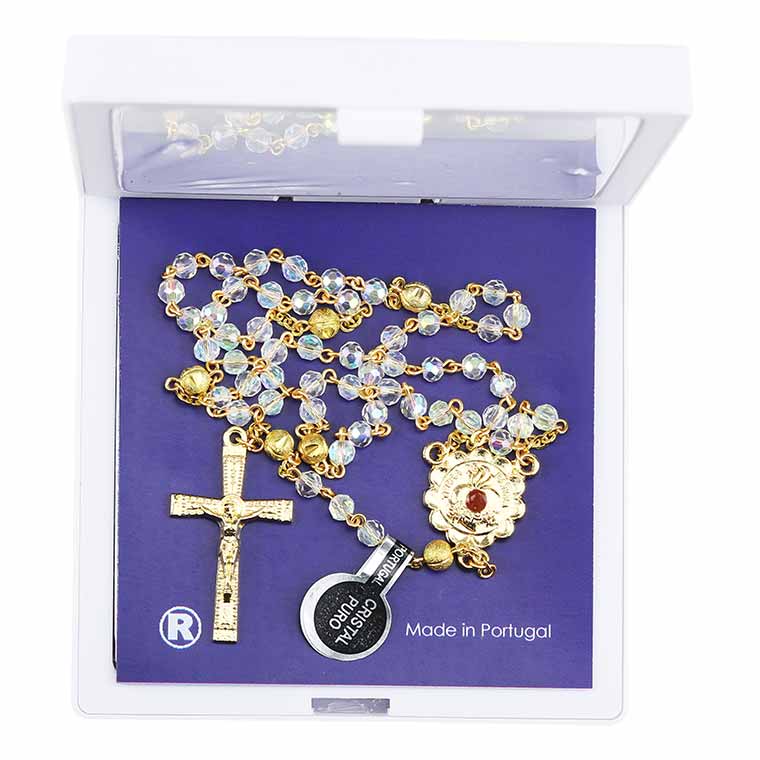 Authentic Rosary Made in Fatima - Crystal Beads (Limited Edition)