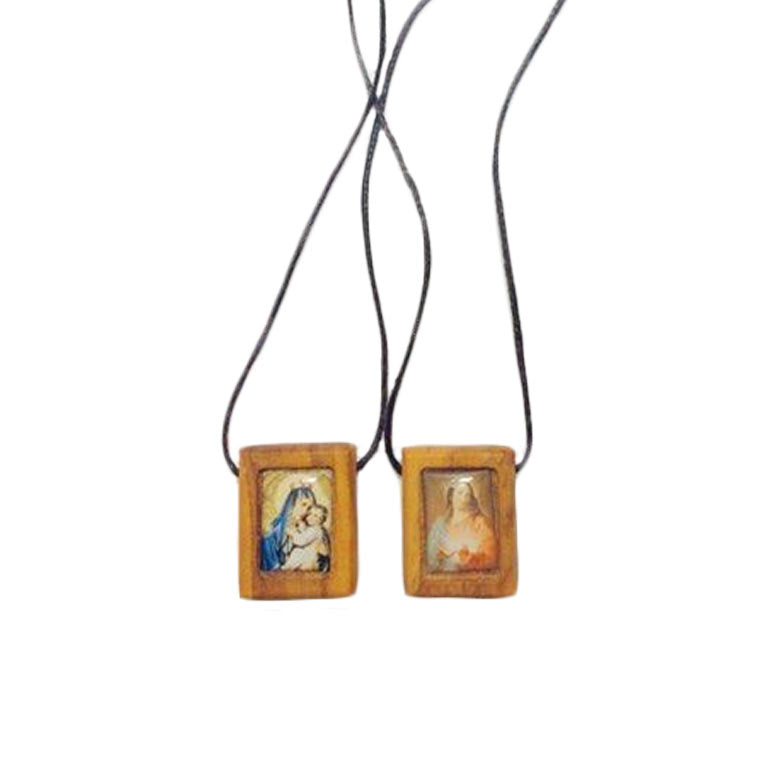 Wooden scapular
